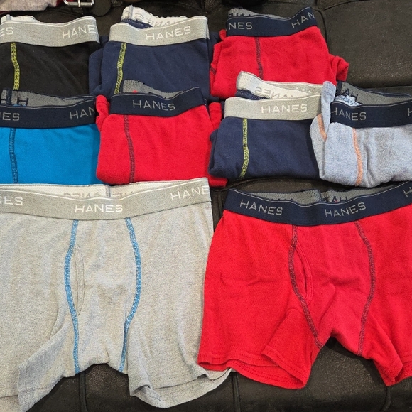 Hanes | Accessories | Hanes Boxer Briefs Red Blue Gray Large | Poshmark